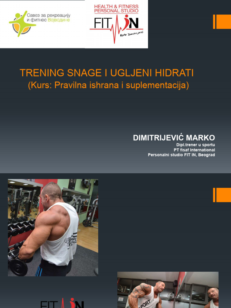 Trening Snage I Ugljeni Hidrati | PDF