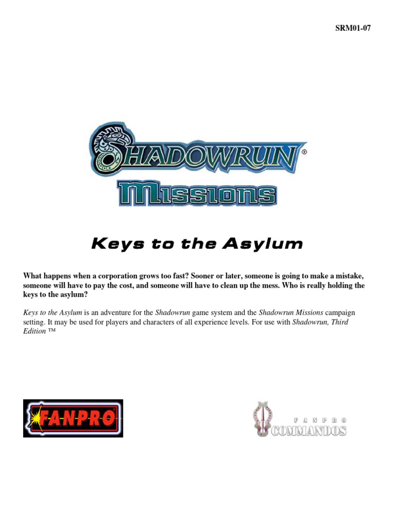 SRM01-07A Keys To The Asylum | PDF | History