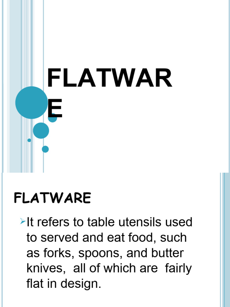 Flatware Types and Usage Guide | PDF | Spoon | Tableware