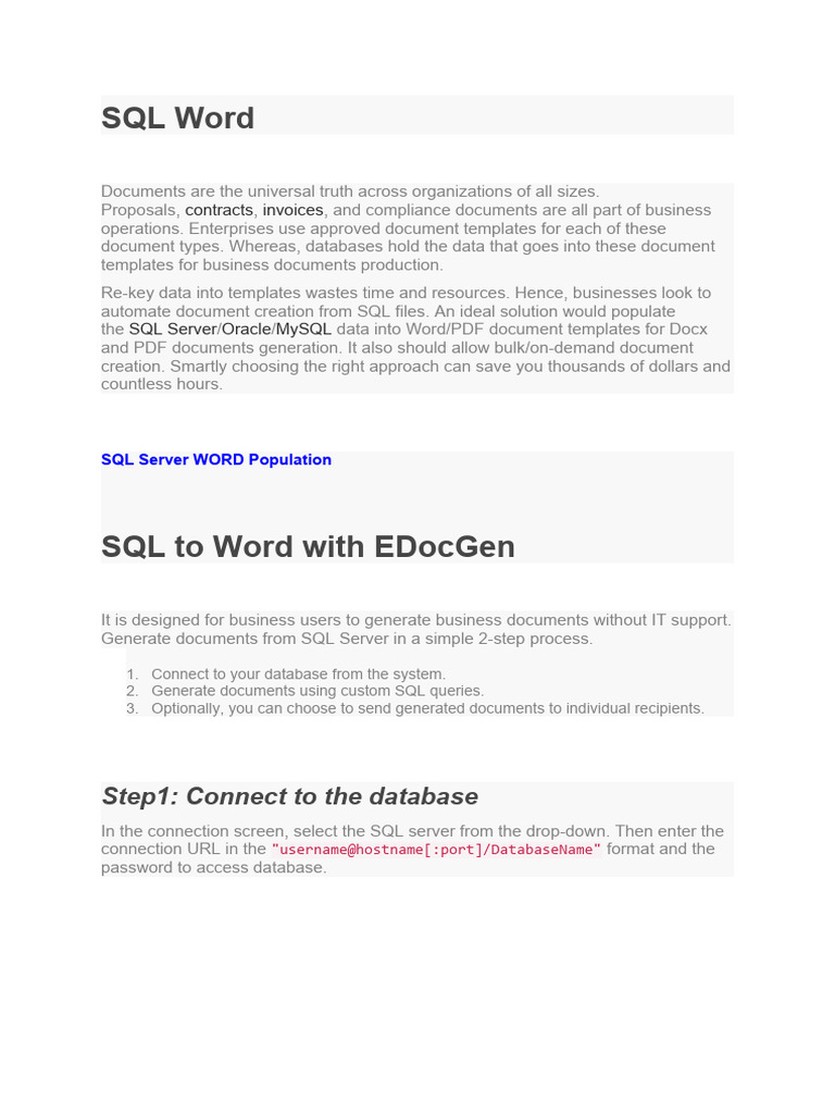 SQL ServerOracleMySQL | Download Free PDF | Databases | Sql SQL ServerOracleMySQL | Download Free PDF | Databases | Sql