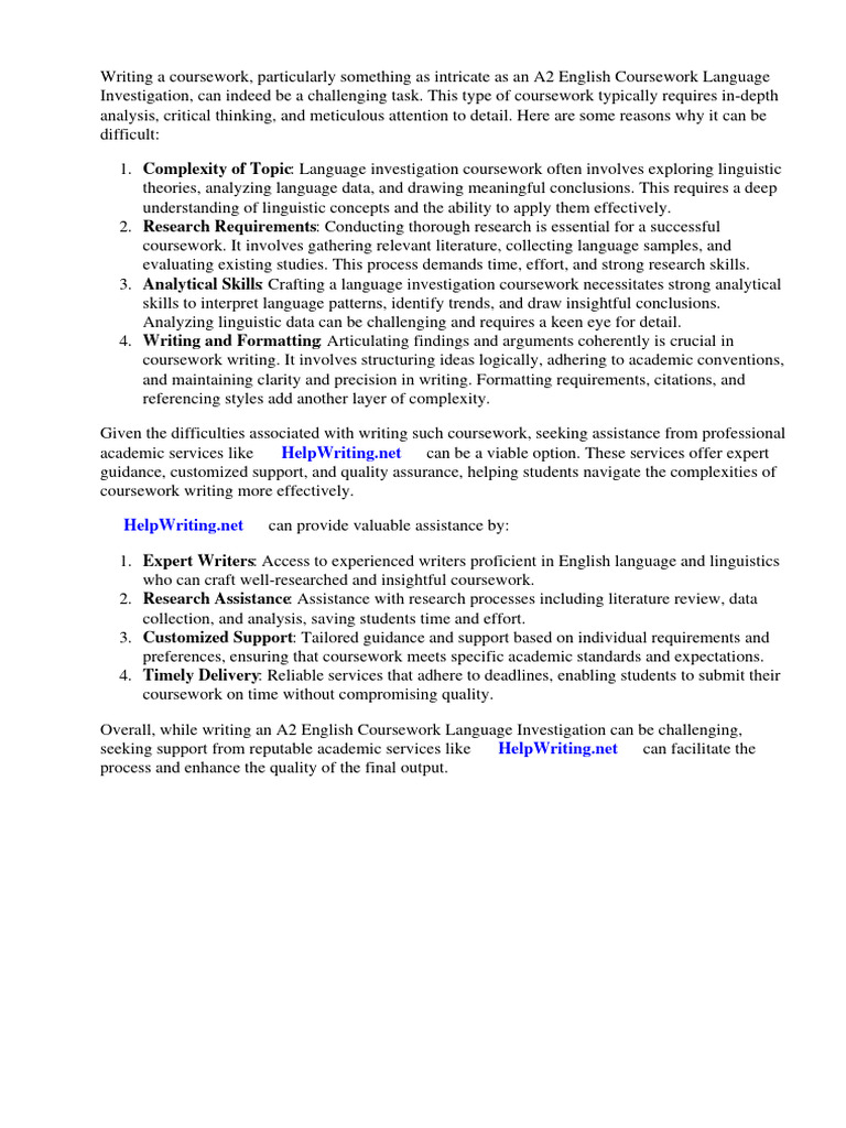 A2 English Coursework Language Investigation | PDF | Analysis | Linguistics