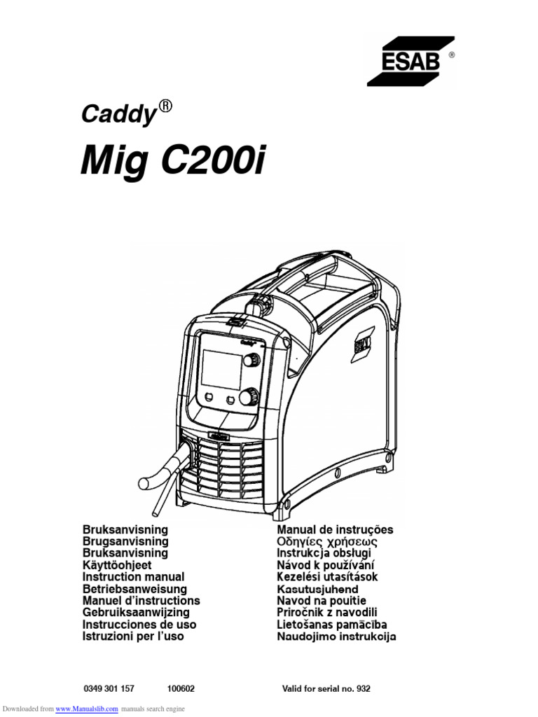 Caddy Mig C200i | PDF