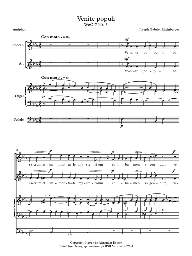 3 Venite Populi | PDF