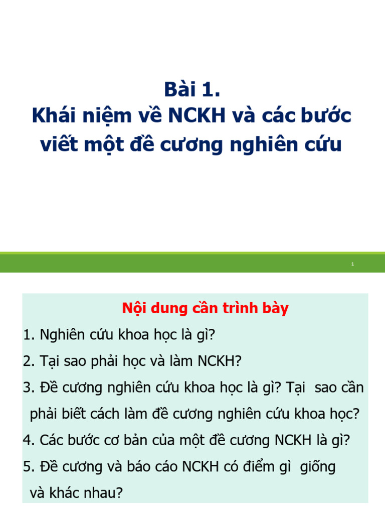 Bai 1-2-De Cuong NCKH | PDF