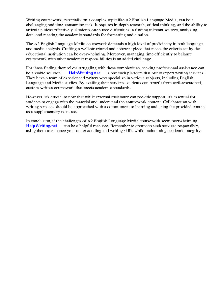 A2 English Language Media Coursework Ideas | PDF