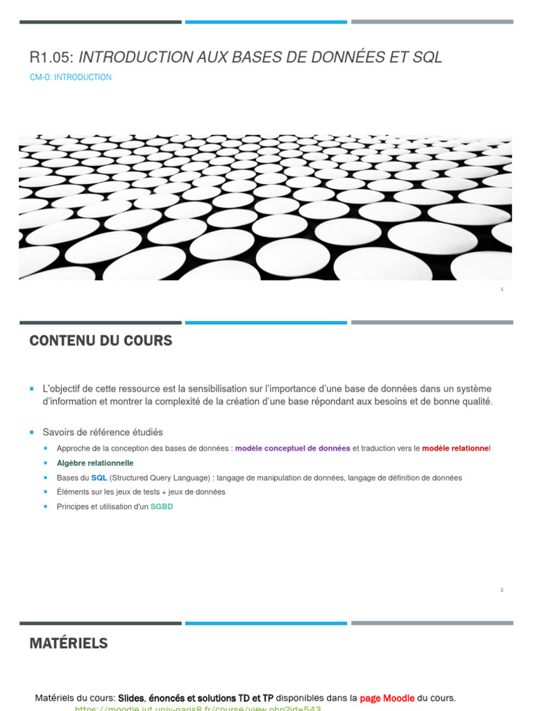 Introduction aux Bases de Données | PDF | Bases de données | Base de données relationnelle