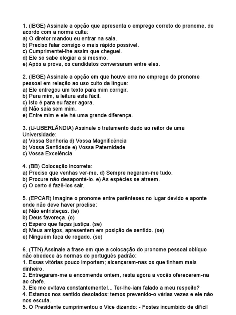 Exerciciosss Dominiq | PDF