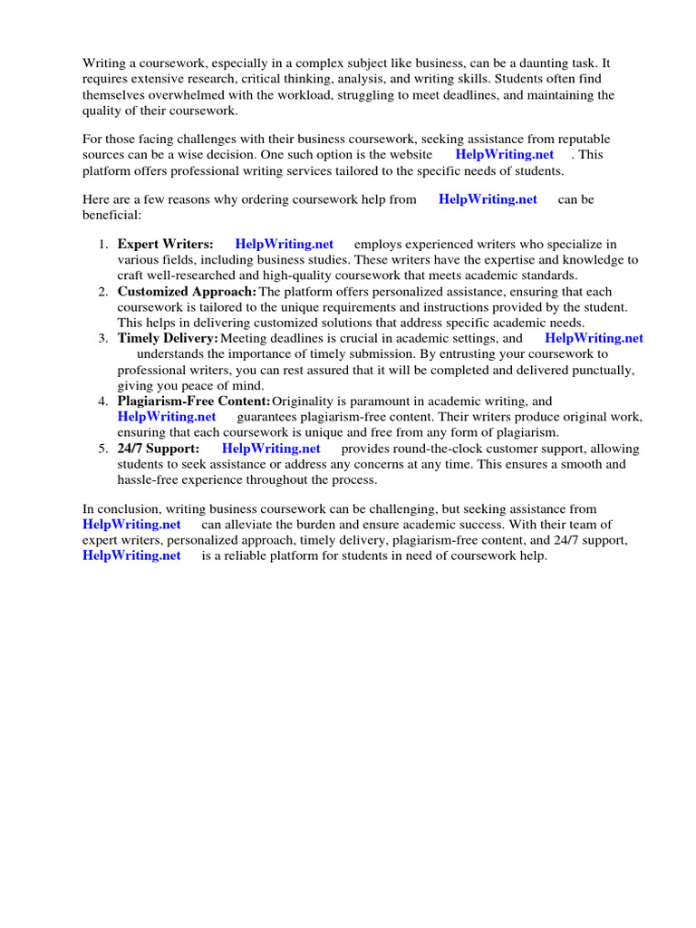 Help With Business Coursework | PDF | Sampling (Statistics) | Thesis