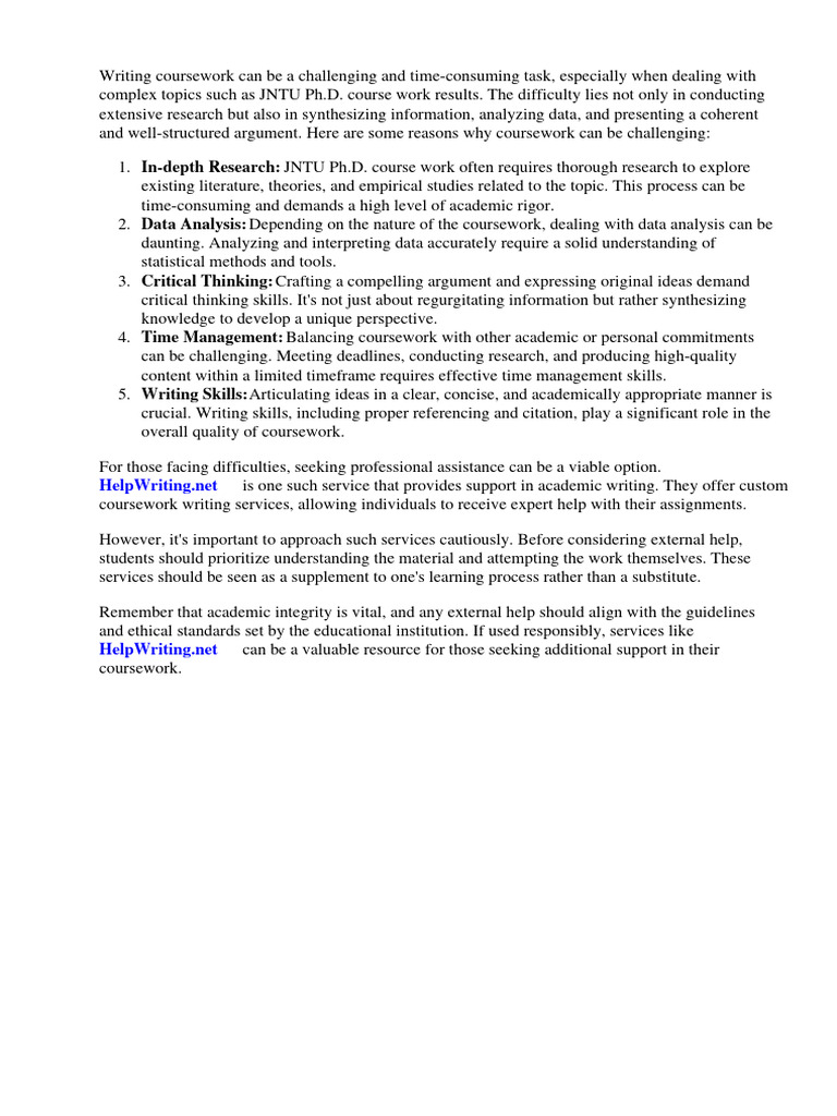 Jntu PHD Course Work Results | PDF | Doctor Of Philosophy | Critical ...