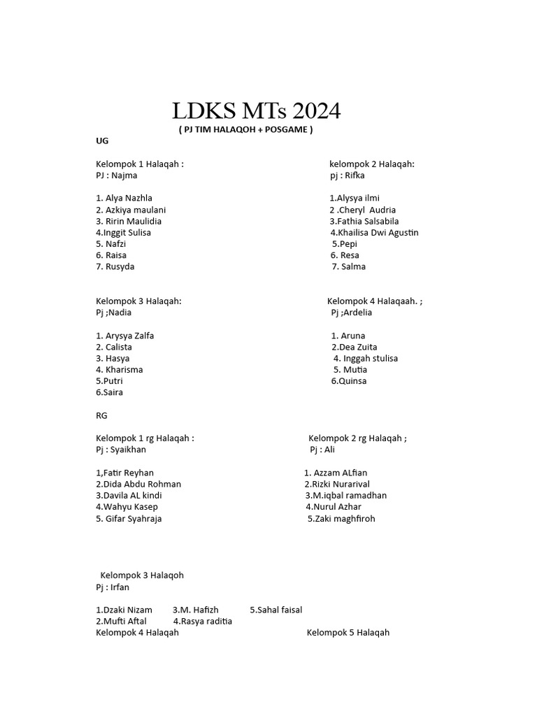 Ldks Mts 2024 | PDF