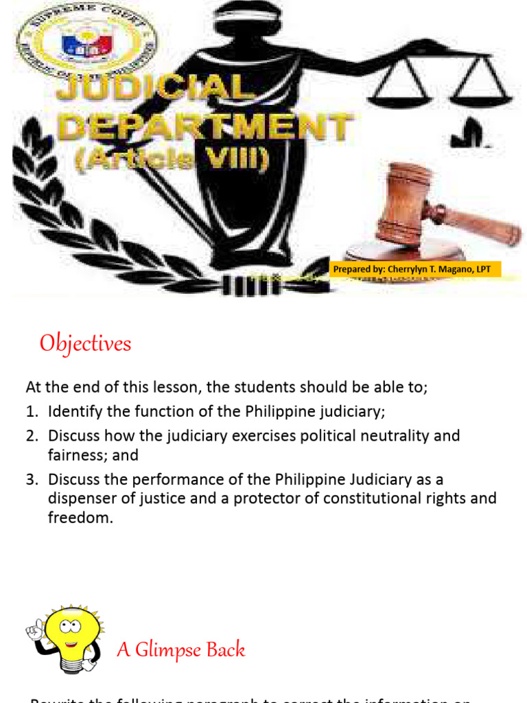 Lesson 4 Thejudicialbrach 211112200104 | PDF | Judiciaries | Supreme ...