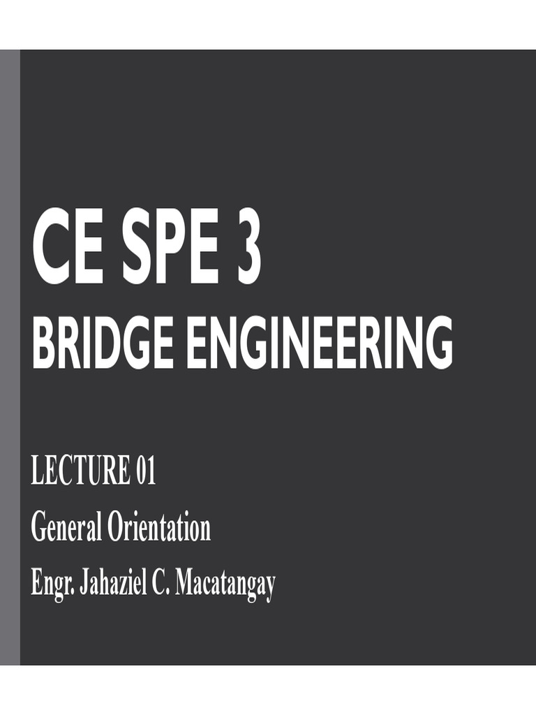 Bridge Engineering Course Overview | PDF | Bridge | Engineering