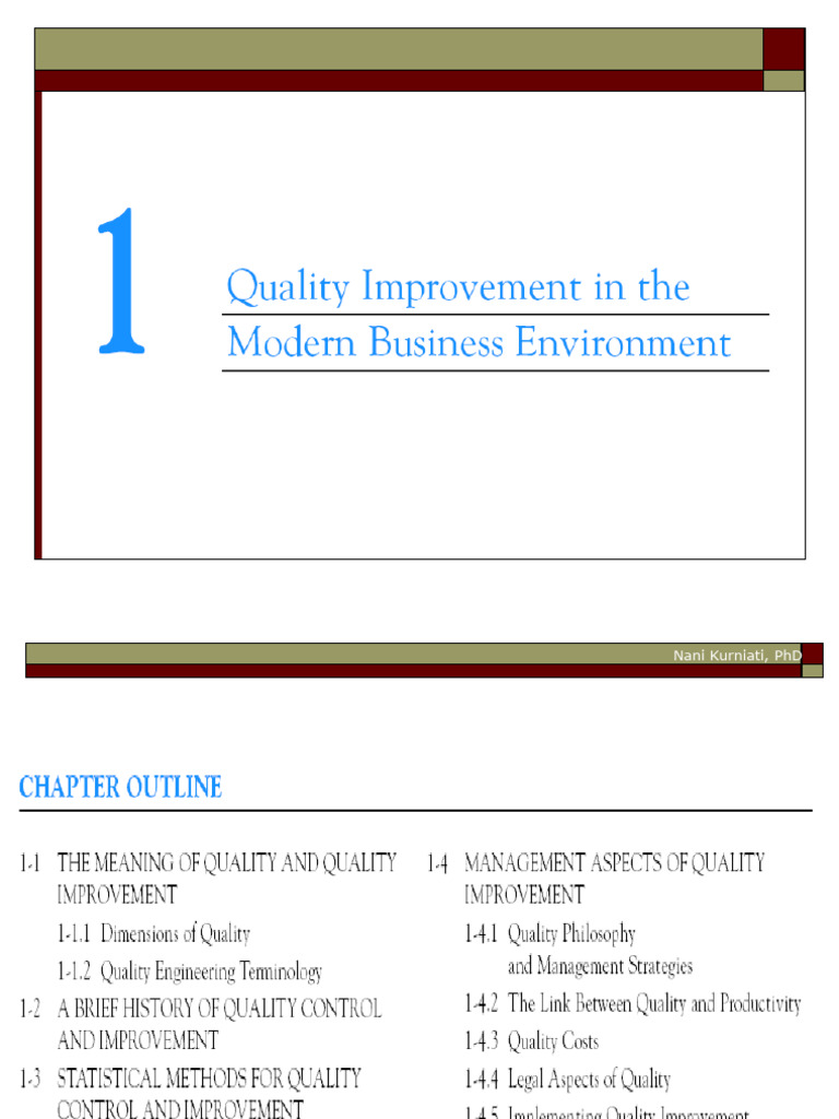 Chap01 Quality Concepts | PDF | Six Sigma | Sampling (Statistics)