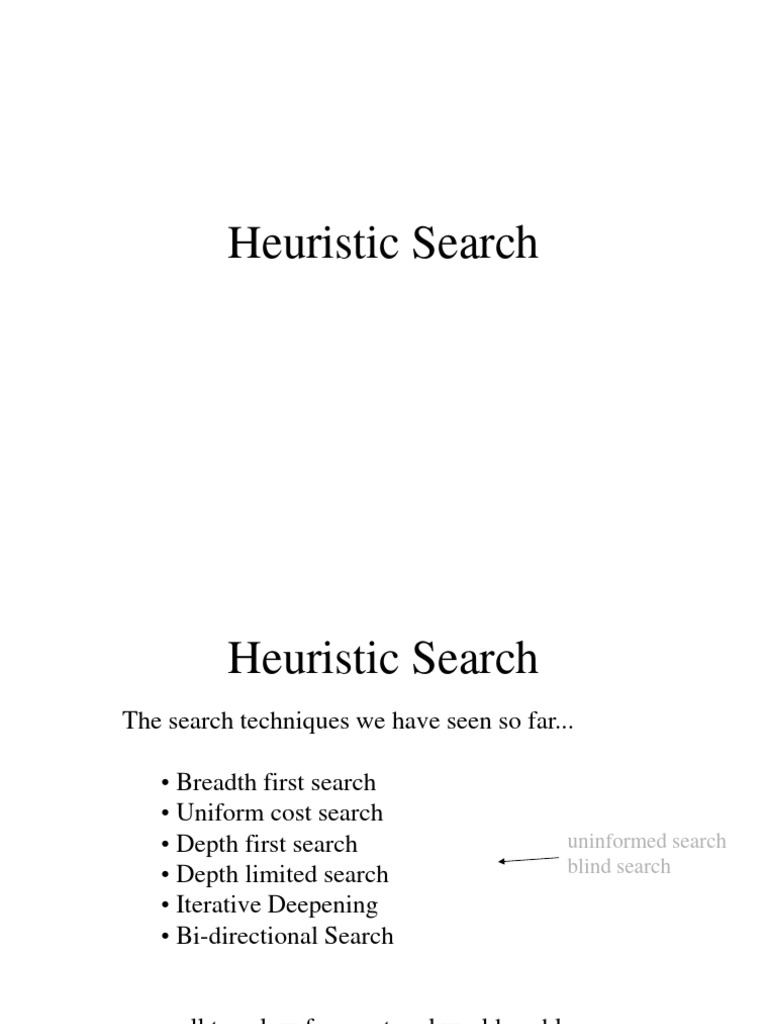 Heuristic Search | PDF | Mathematical Optimization | Applied Mathematics