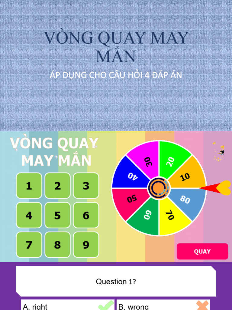 Tro Choi Powerpoint Vong Quay May Man | PDF