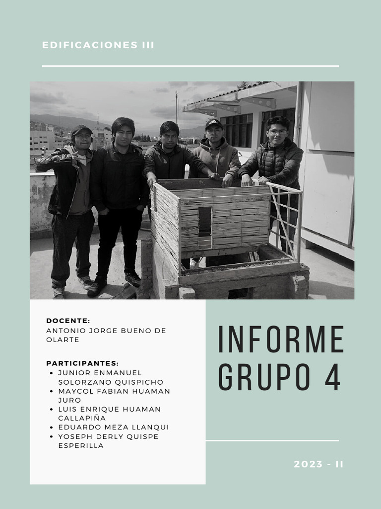 INFORME GRUPO N° 04_20240120_111310_0000 (1) (1) | PDF | Edificio sustentable | edificio