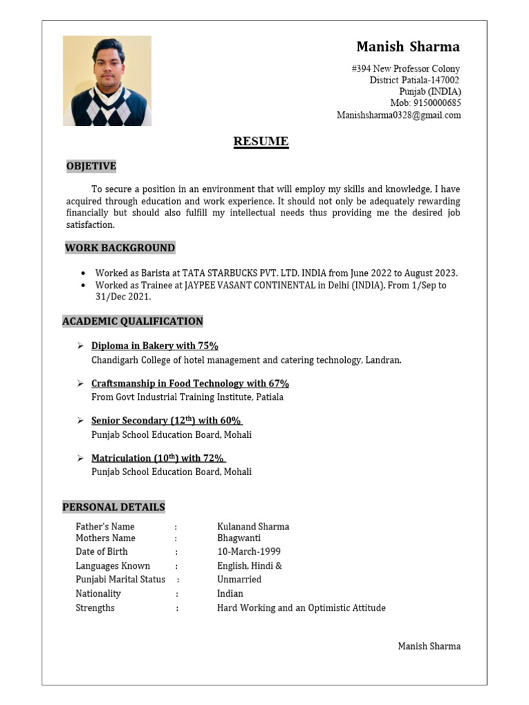 Manish Resume | PDF