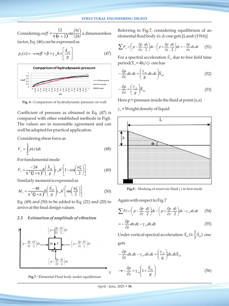 Sloshing of Fluid - Ersf 234 | Download Free PDF | Continuum Mechanics | Dynamics (Mechanics)