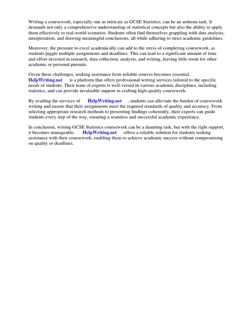 Gcse Statistics Coursework Past Papers Pdf Statistics Sampling