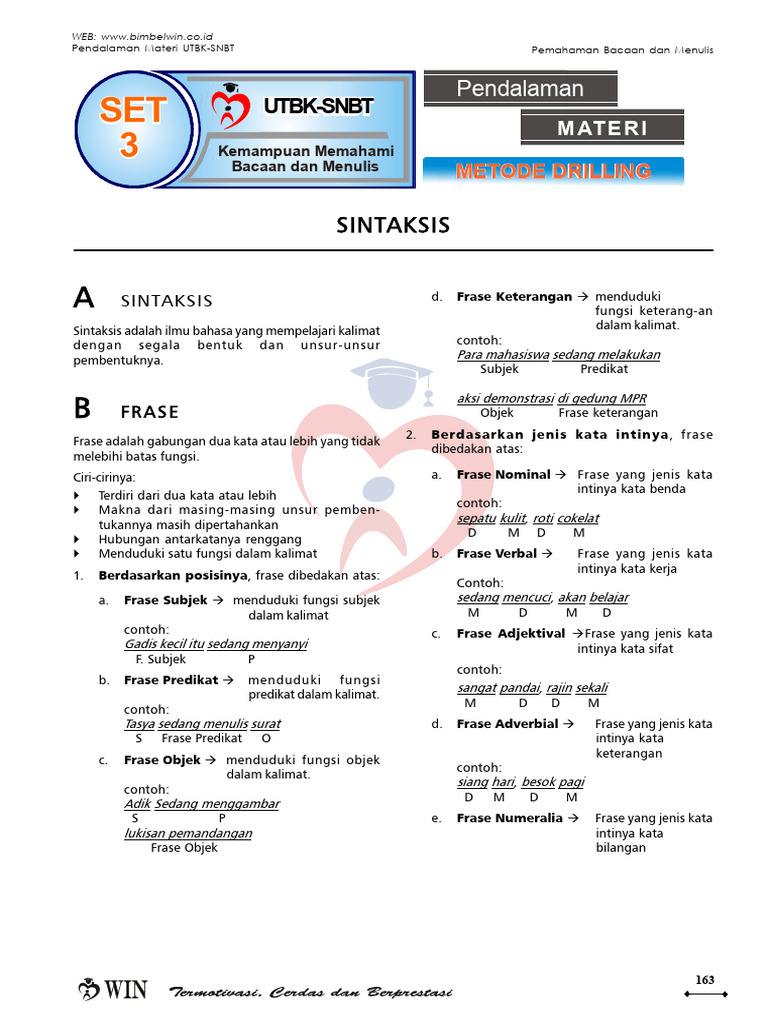 PBM 03 - Sintaksis | PDF