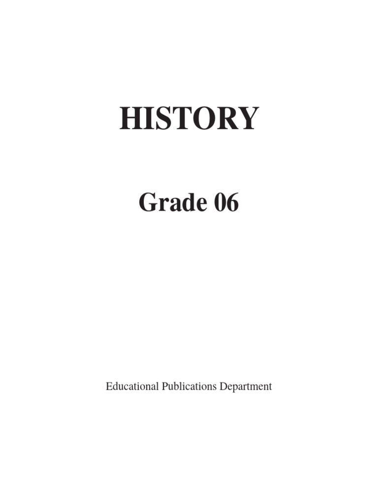 Grade 6 History Textbook Overview | PDF | Human | Homo