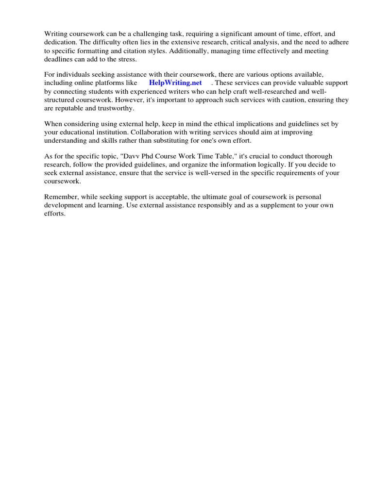 PhD Coursework and Gantt Chart Guide | PDF | Doctor Of Philosophy ...