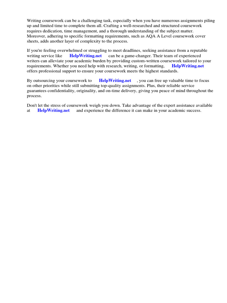 Aqa A Level Coursework Cover Sheets Pdf Linked In Facebook