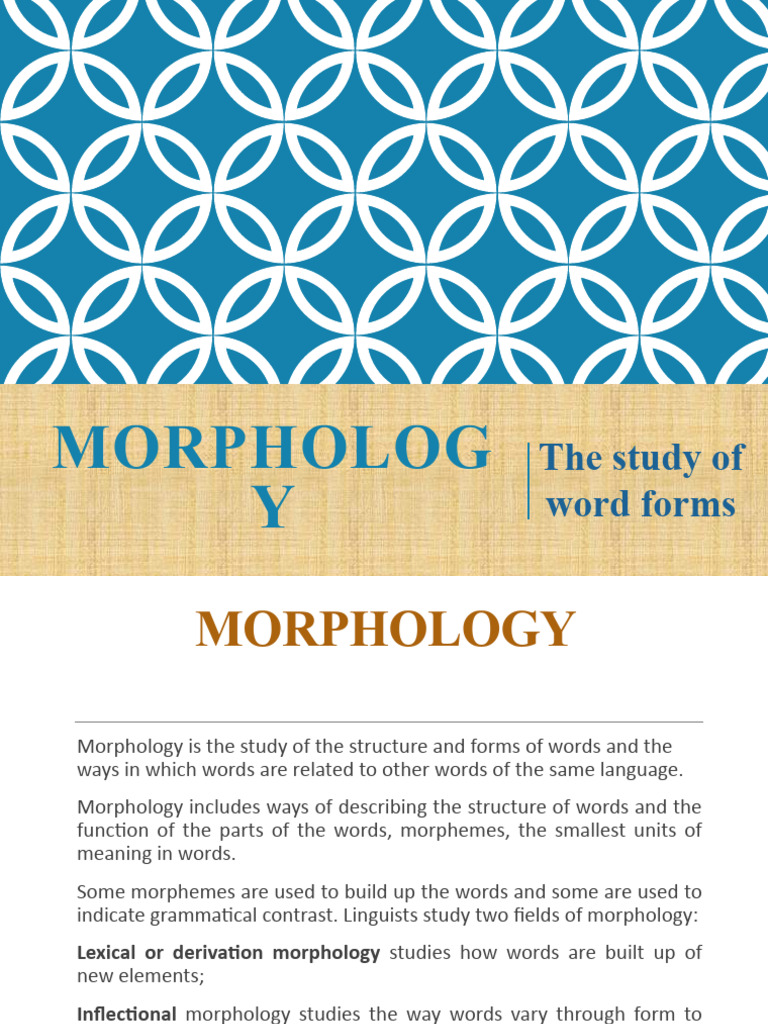 Morphemes - Types and Elaboration | PDF | Language Arts & Discipline