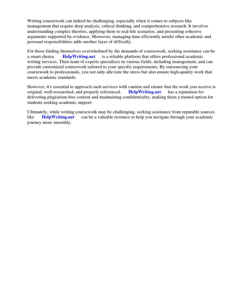 Management Coursework | PDF | Performance Appraisal | Project Management