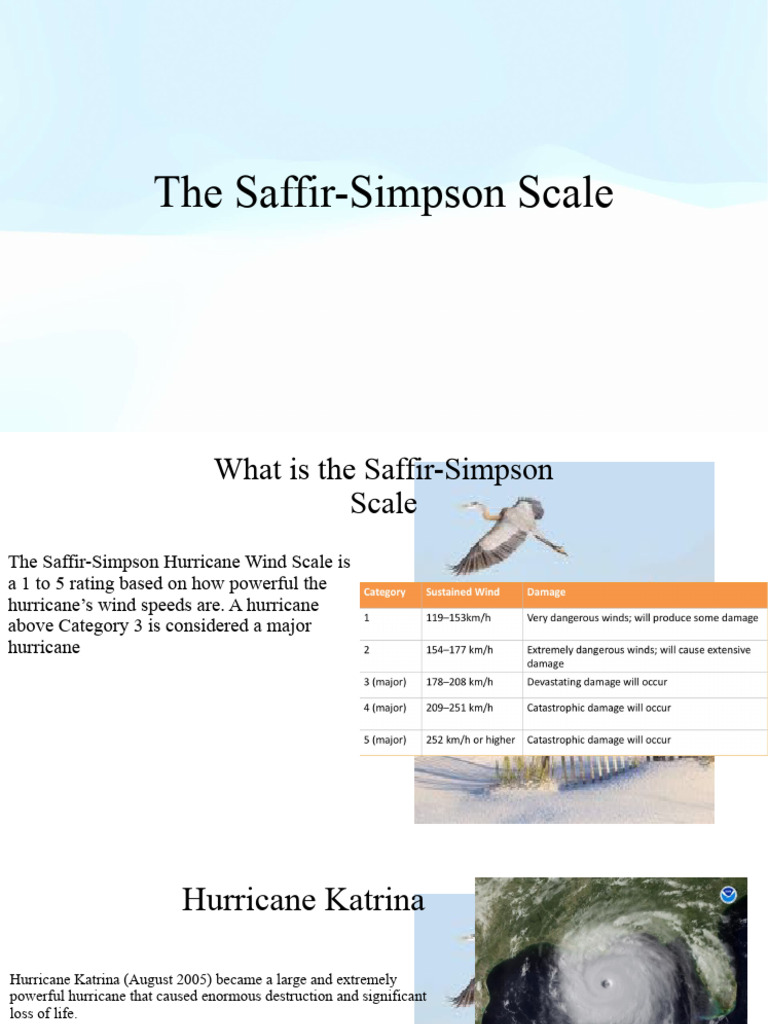 Understanding the Saffir-Simpson Scale | PDF