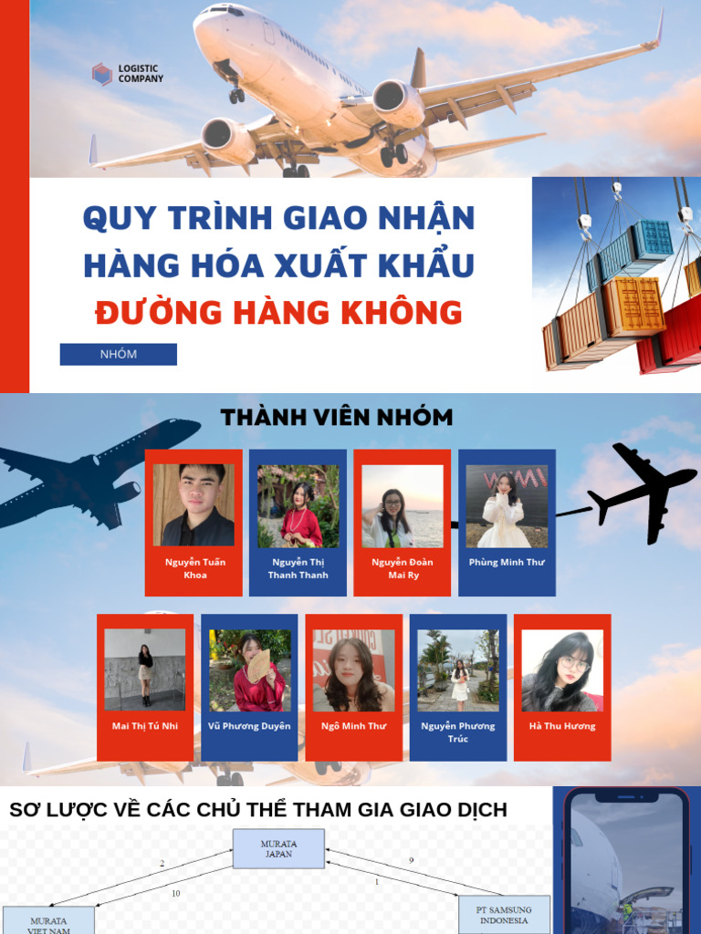 Red and Blue Modern Logistic Company Presentation | PDF