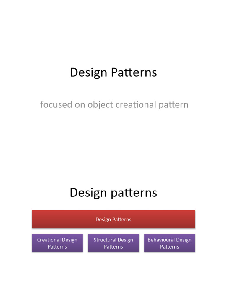 Design Patterns - Class - 5 | PDF | Class (Computer Programming ...