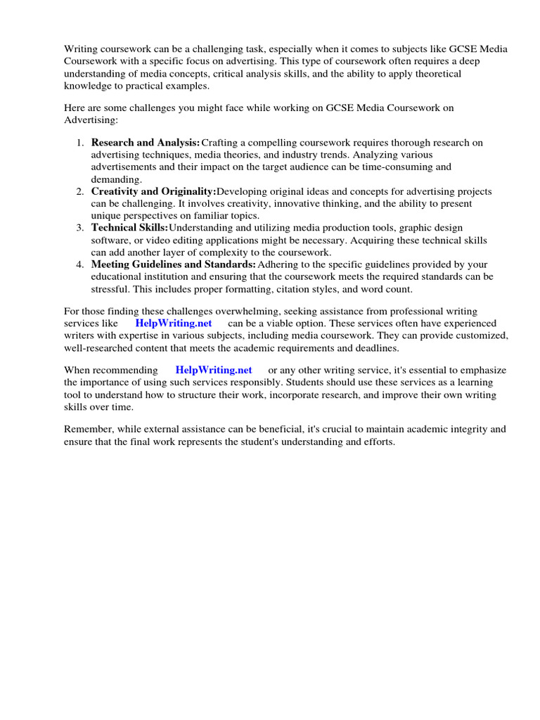 Gcse Media Coursework Advertising | PDF | Advertising | Creativity