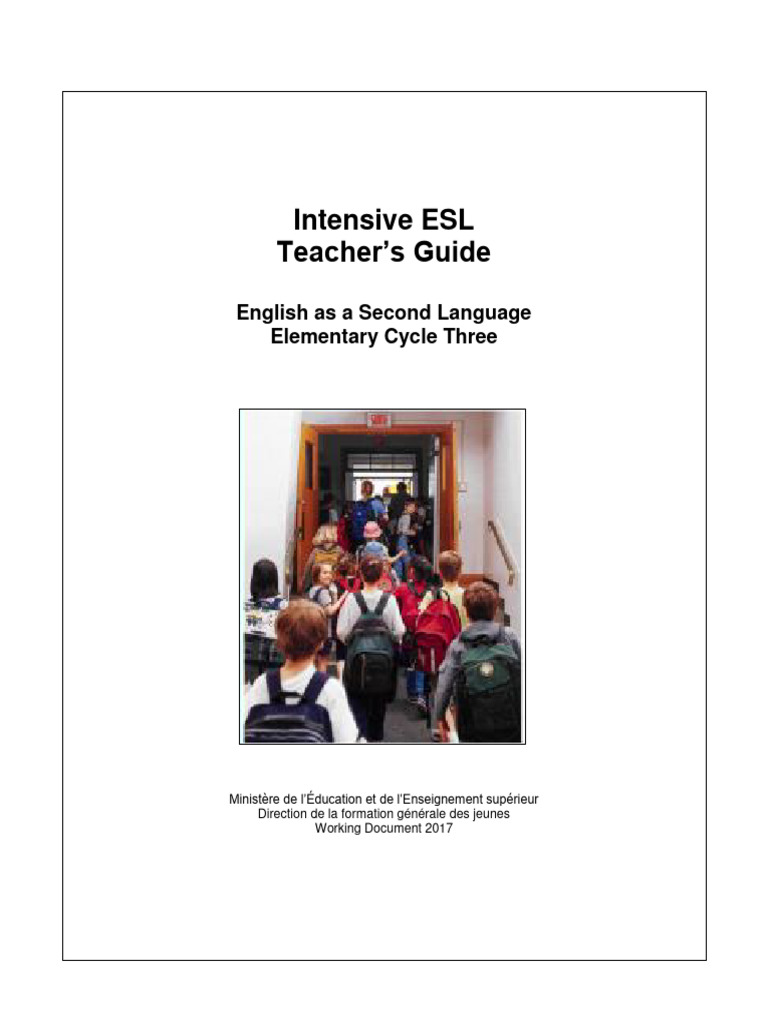 Prim en Ls Intensive ESL Teacher Guide | PDF | English As A Second Or ...