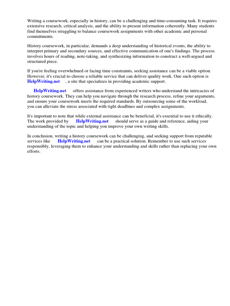 History Coursework Sample | Download Free PDF | Communism | Prohibition History Coursework Sample | Download Free PDF | Communism | Prohibition
