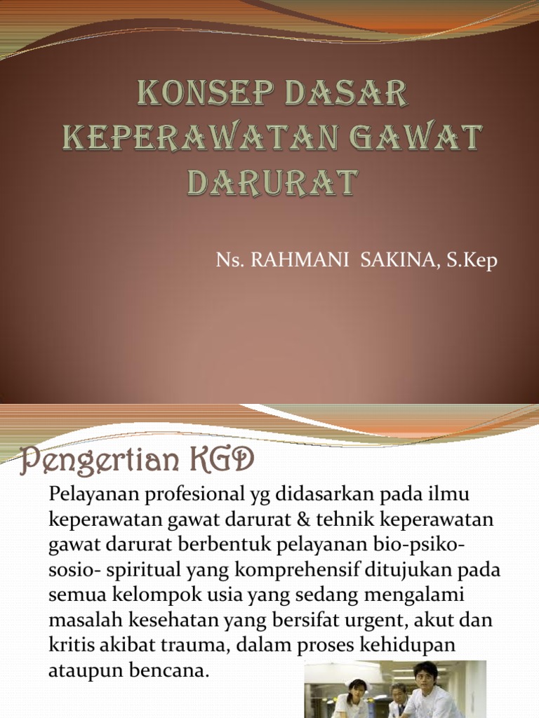 Konsep Dasar KGD | PDF