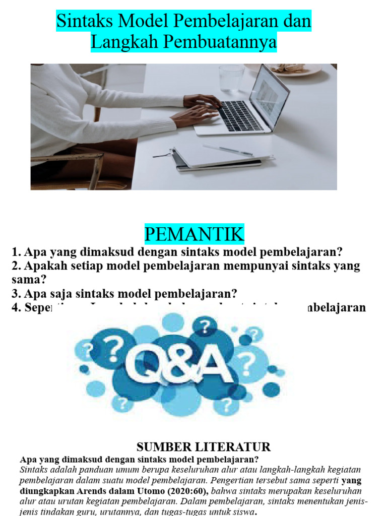 Sintaks Model Pembelajaran Dan Langkah Pembuatannya | PDF | Seni