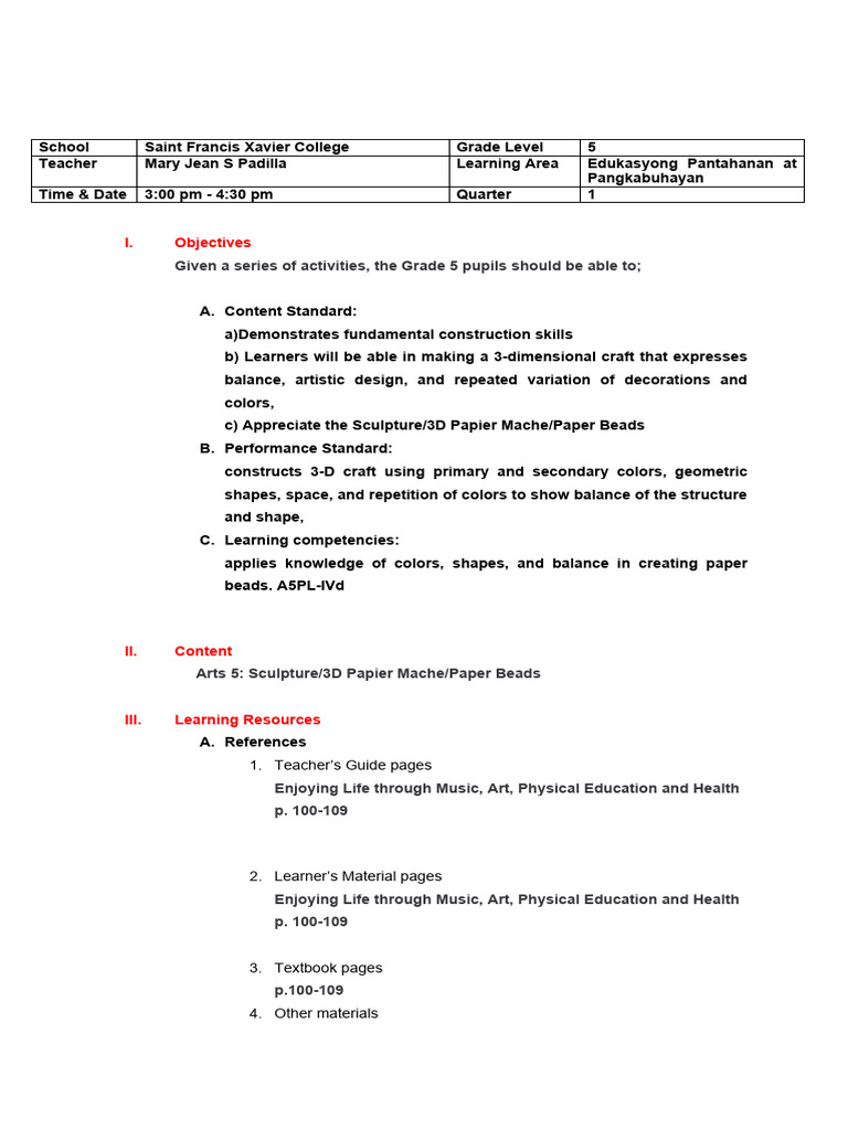 4as Template | PDF | Teachers | Color