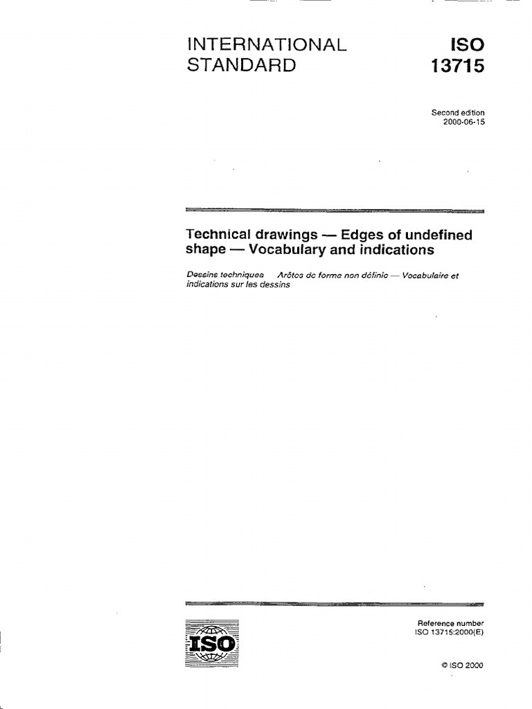 ISO 13715 - Bordes en Formas No Definidas | PDF