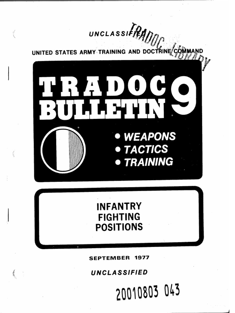 9 - Infantry Fighting Positions | PDF
