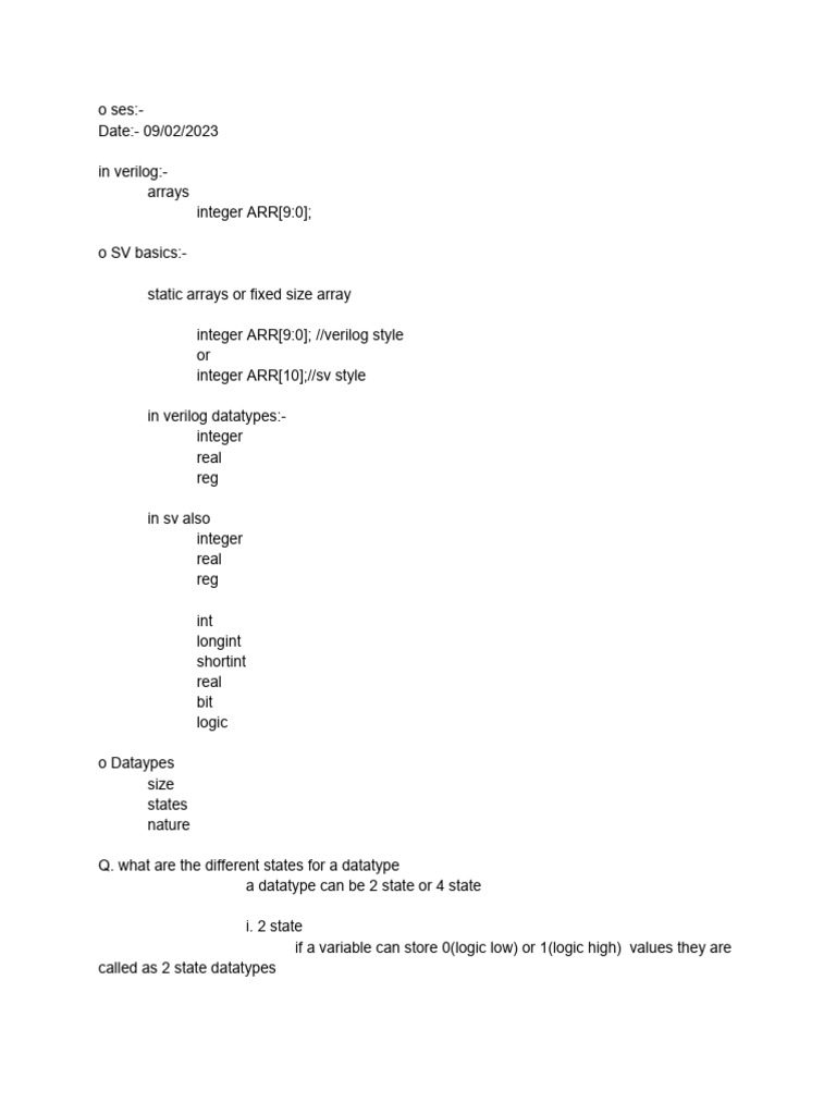 Ses Notes 09 02 2023 | PDF