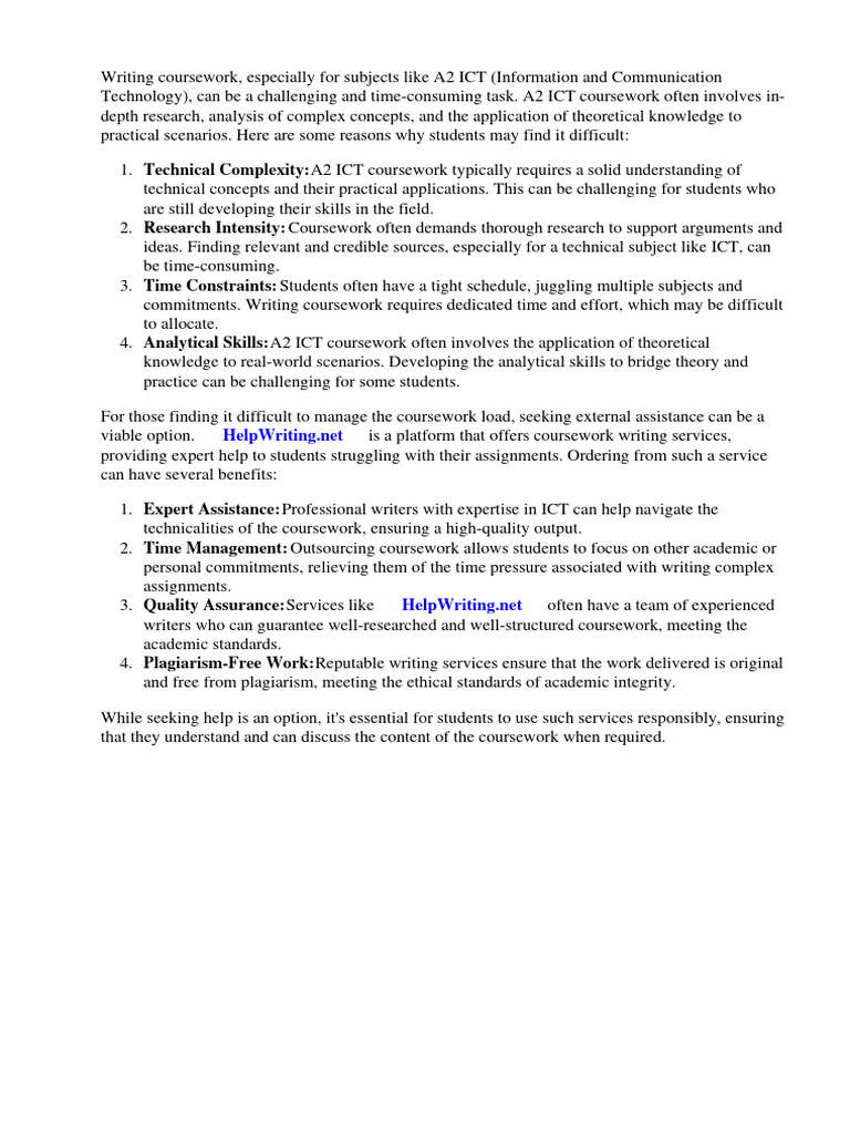 A2 Ict Coursework User Guide | PDF