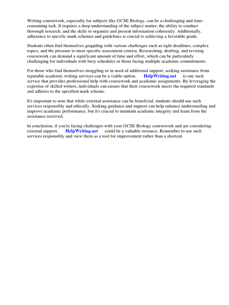 Gcse Biology Coursework Mark Scheme | PDF | Facebook | Linked In Gcse Biology Coursework Mark Scheme | PDF | Facebook | Linked In