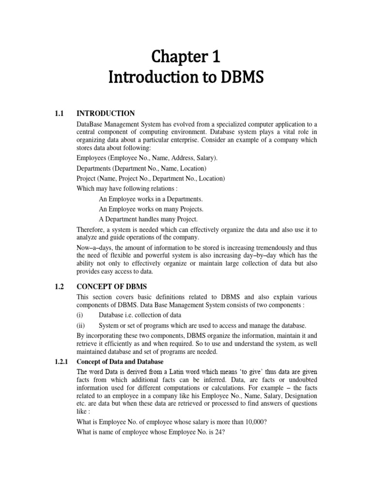 Chapter 1 | PDF | Databases | Database Transaction