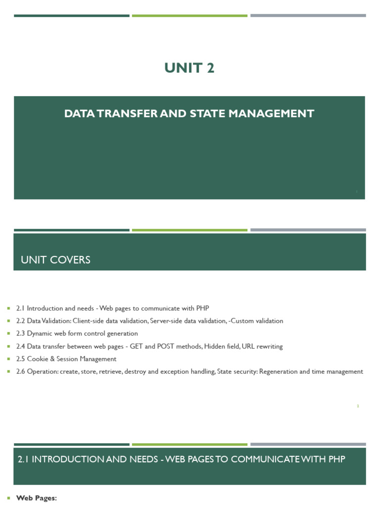 Unit 2KD | Download Free PDF | Dynamic Web Page | Websites