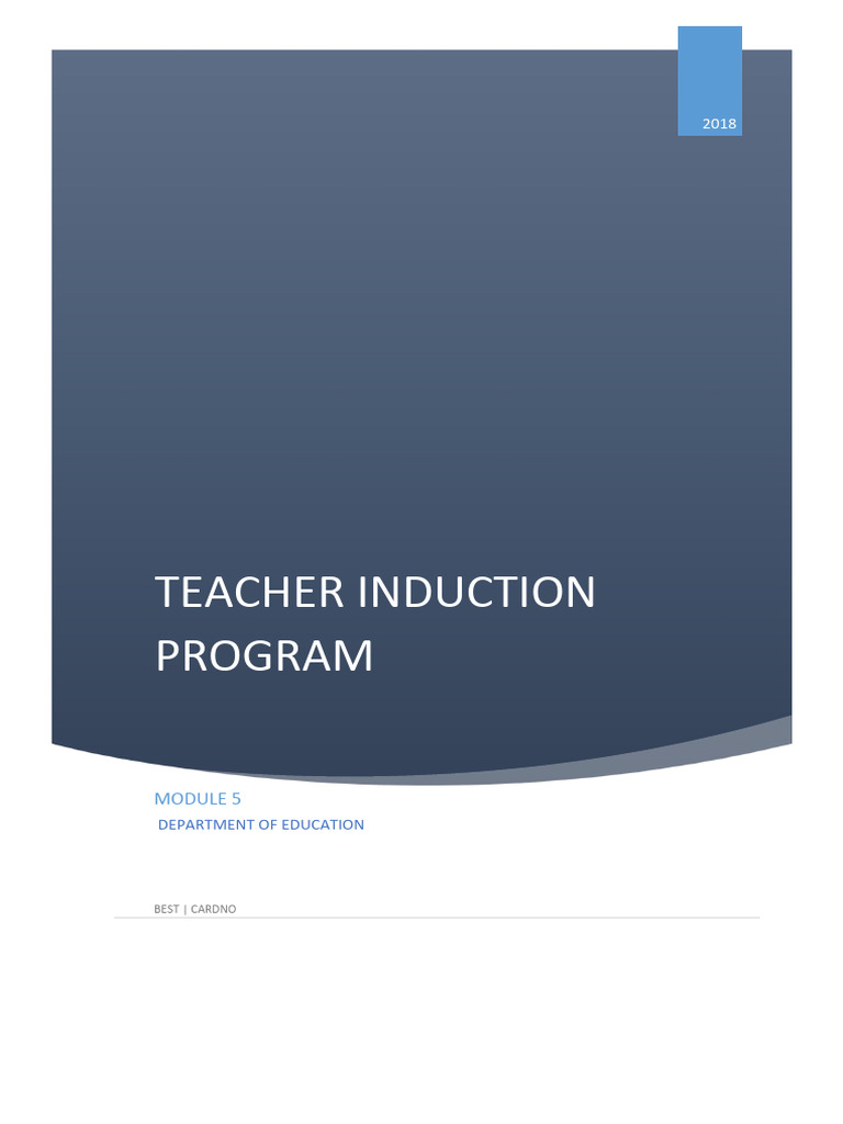 Teacher Induction Module 5: Learning Process | PDF | Constructivism (Philosophy Of Education ...