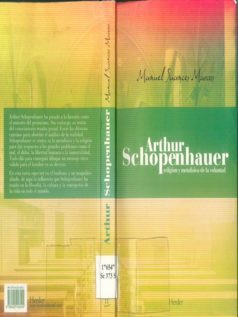 Manuel Suances Marcos - Arthur Schopenhauer | PDF