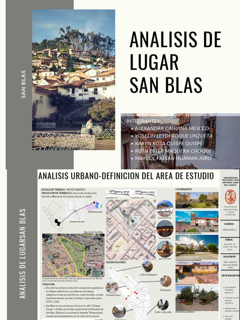 Analisis de Lugar San Blas | PDF | Ciencias de la Tierra | Geografía Física