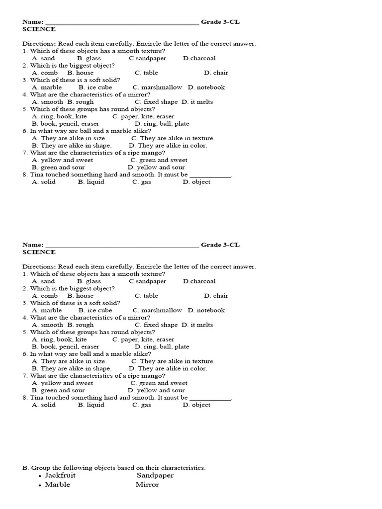 Activity Sheet Week2 | PDF | Materials