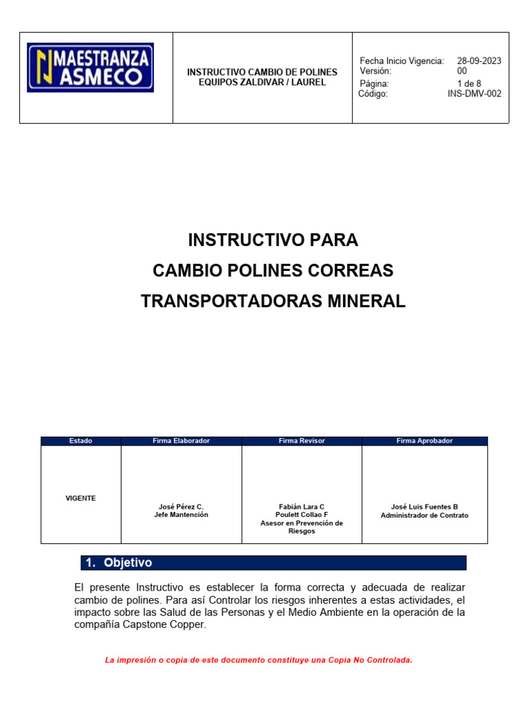 Instructivo Cambio de Polines | PDF | Informática | Tecnología